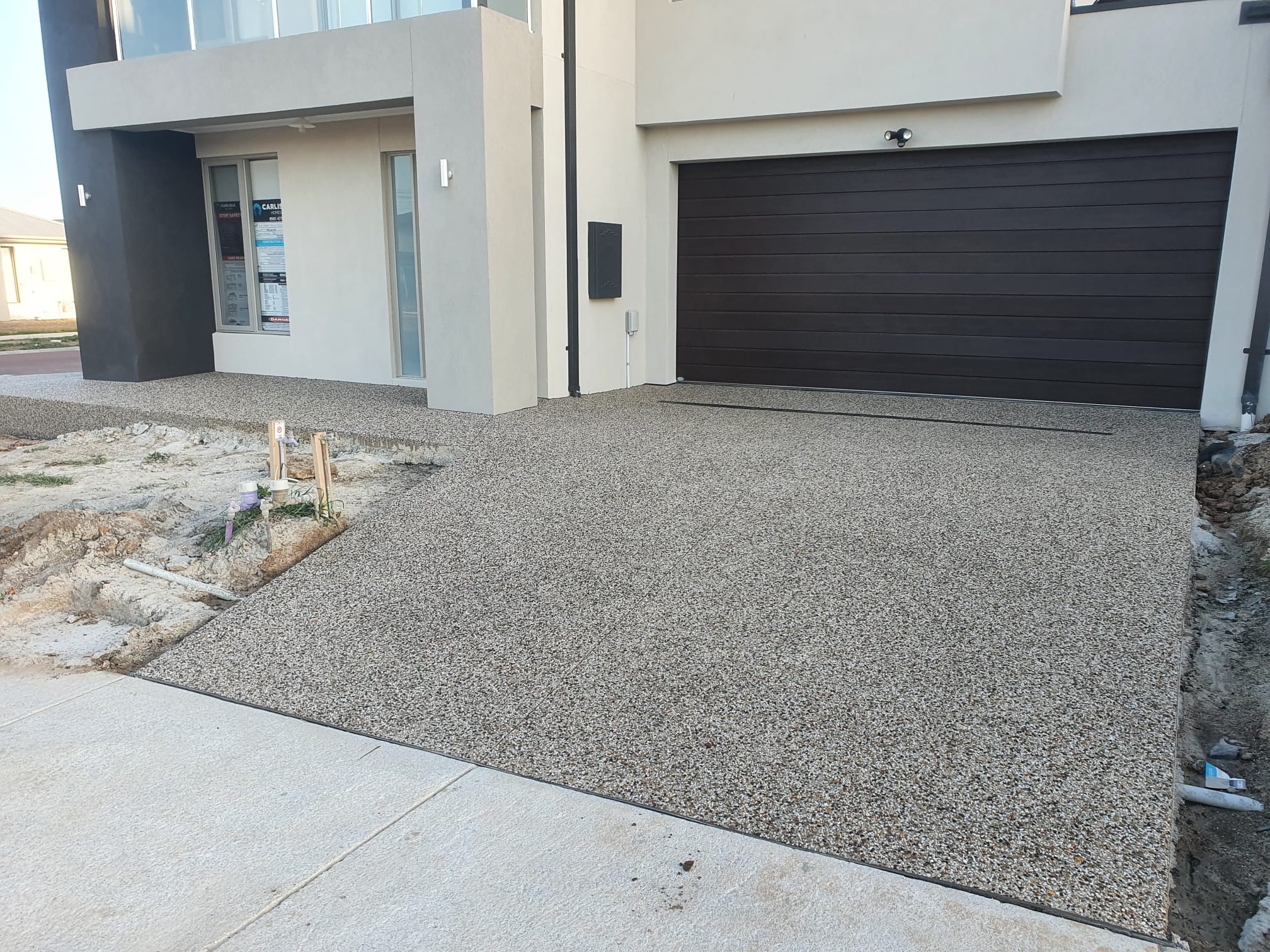Exposed Aggregate Concrete - P&D Concreting & Landscaping